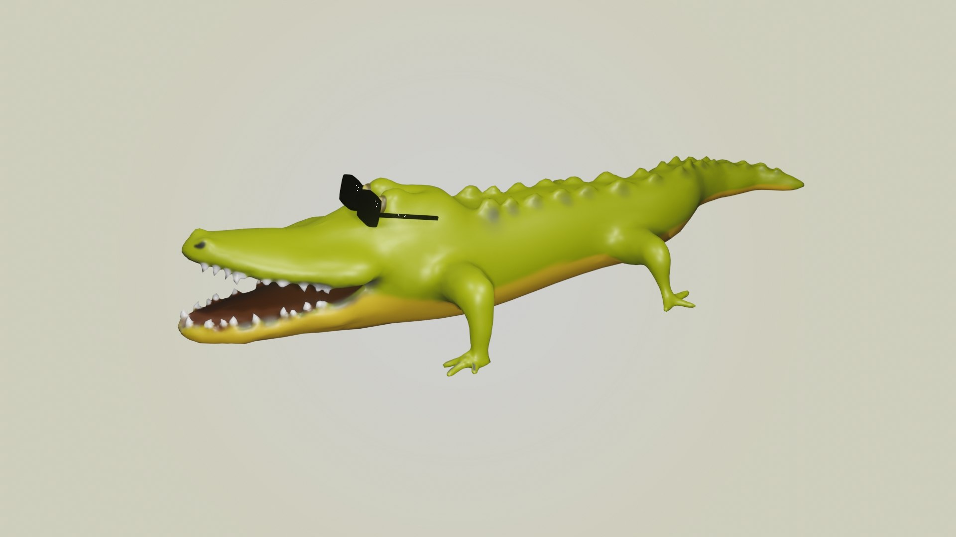 3D Crocodile Cartoon Character - TurboSquid 1676841