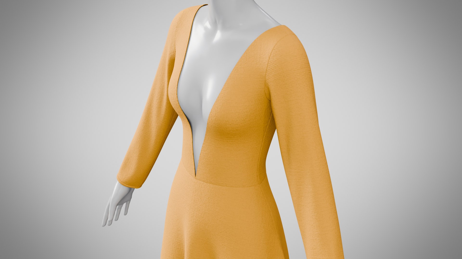 3D Dress 35 Marigold - TurboSquid 2519244