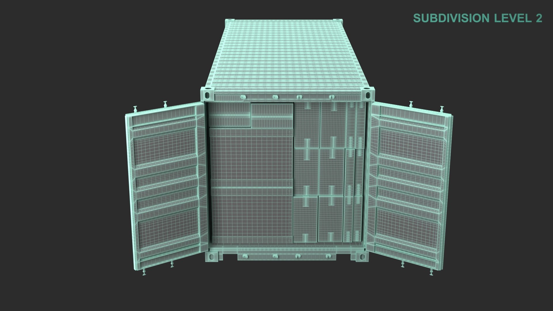 3D 20ft Shipping Container With Packages - TurboSquid 2017526