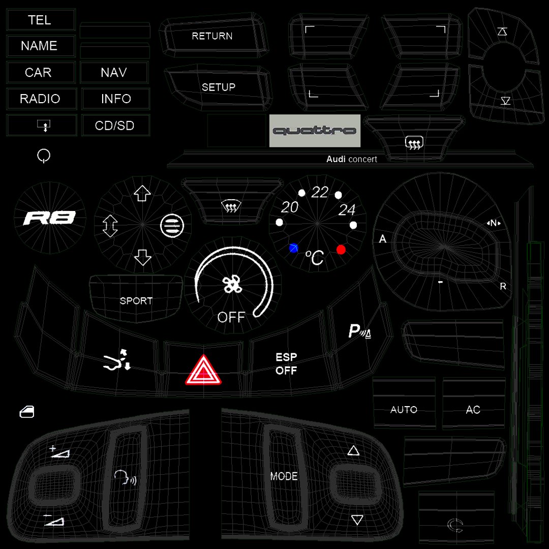 Audi R8 3D Model - TurboSquid 686286