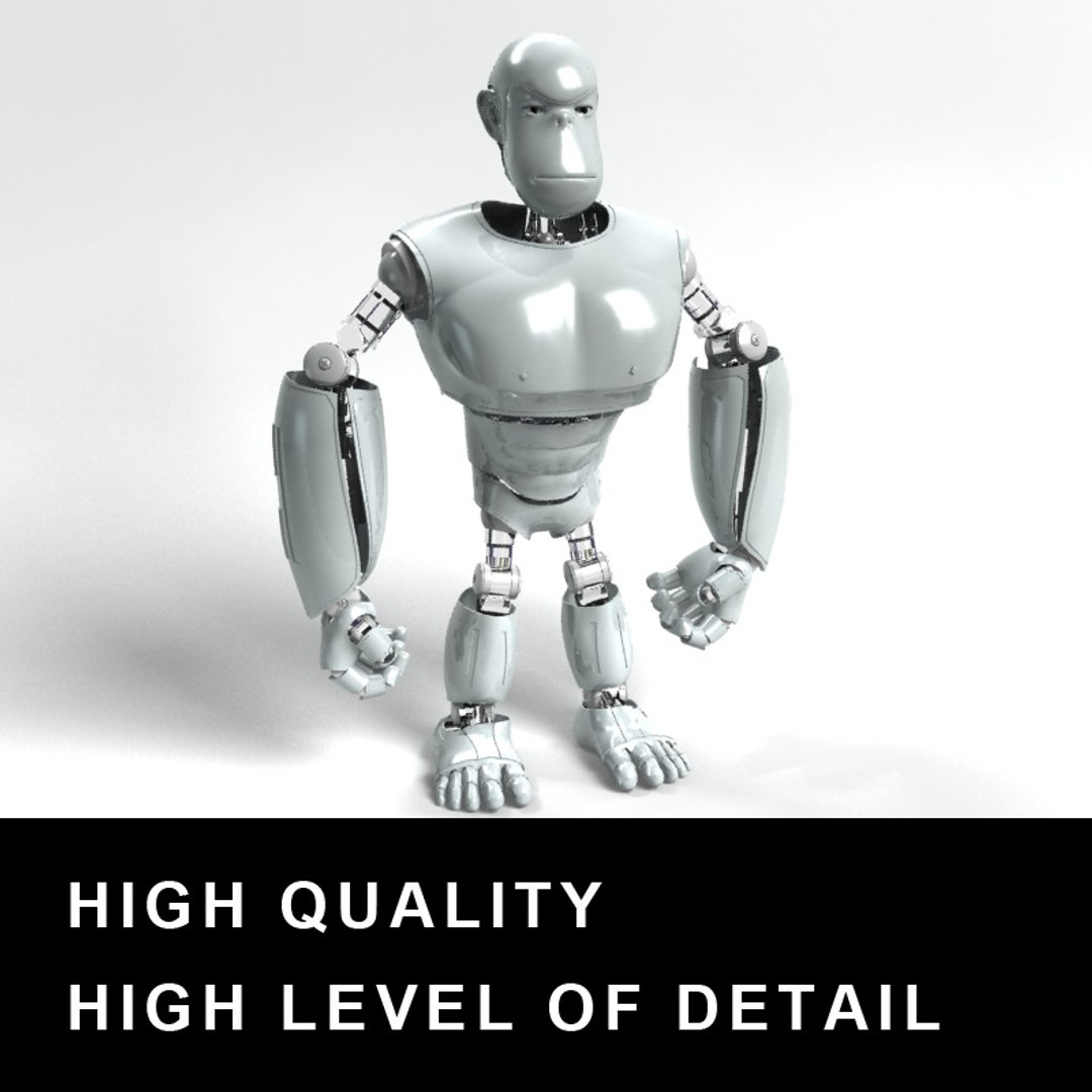 Robot Monkey 3d Model