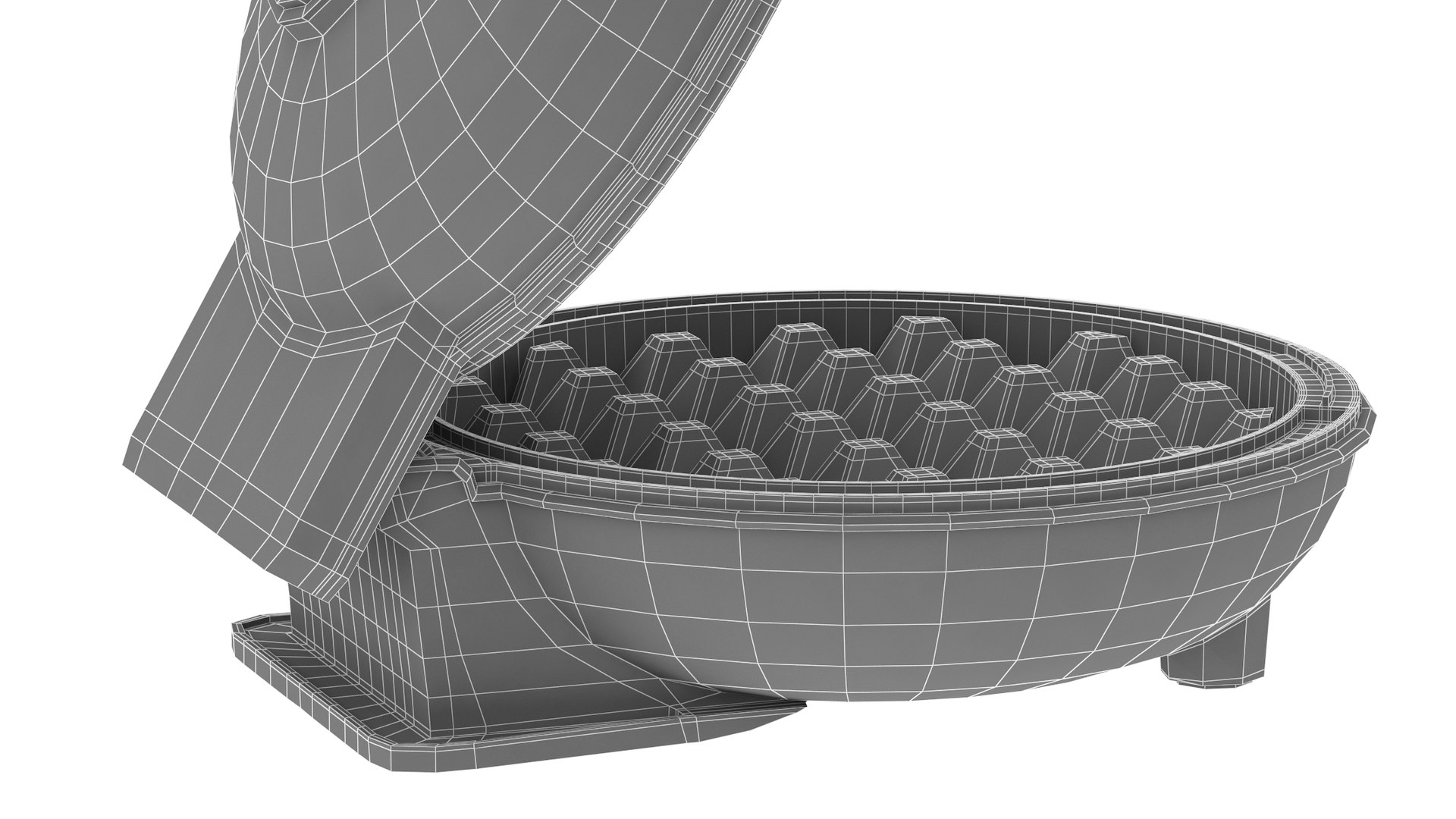 Waffle Maker Machine 3D Model - TurboSquid 1578884