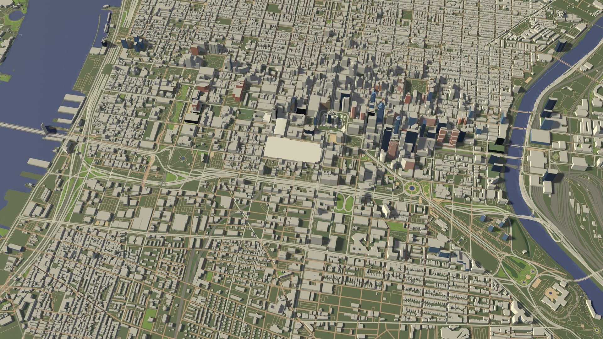 3D Model Philadelphia USA - City And Urban - TurboSquid 2213882