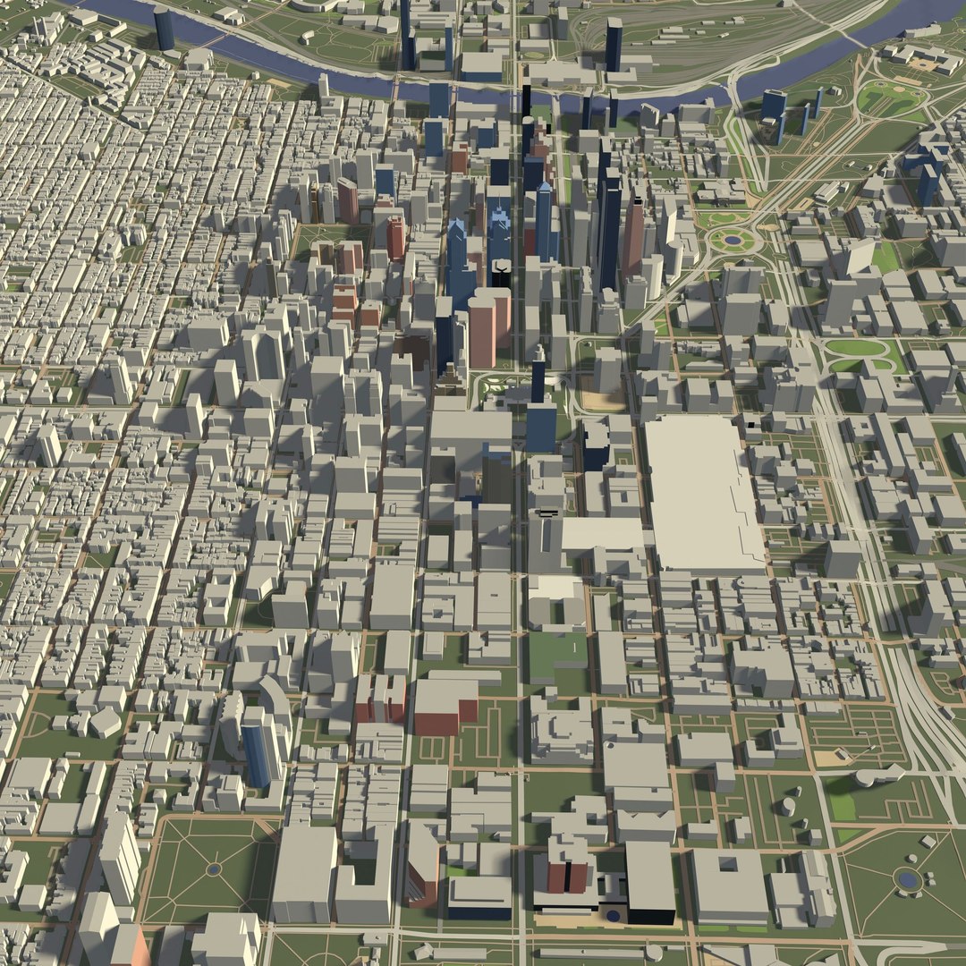3D Model Philadelphia USA - City And Urban - TurboSquid 2213882