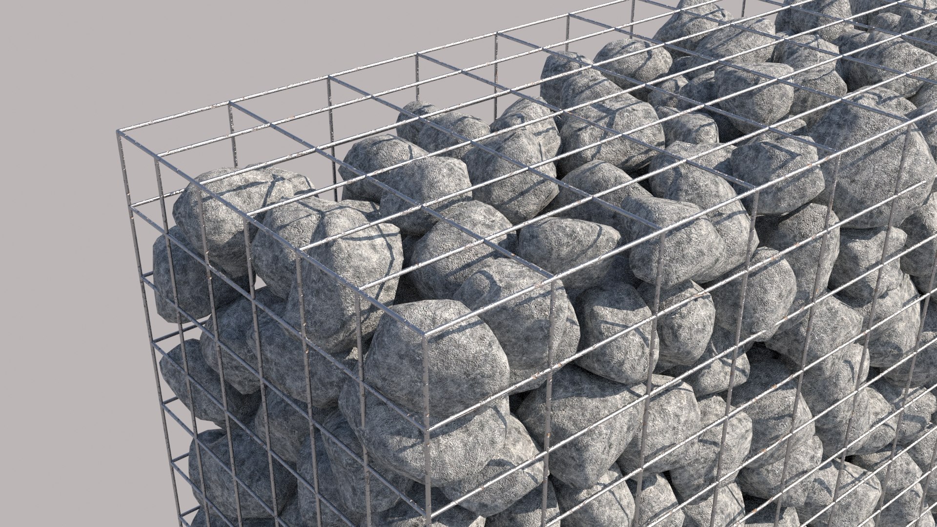 Gabion Wall 3D Model - TurboSquid 2007032