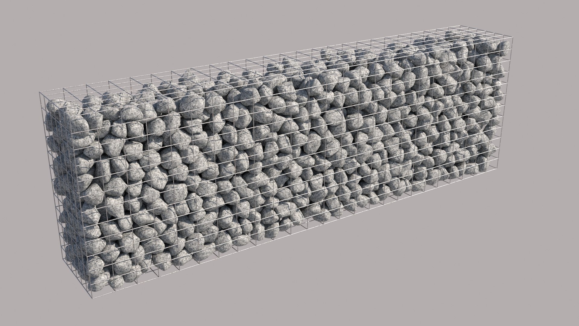 Gabion Wall 3D Model - TurboSquid 2007032
