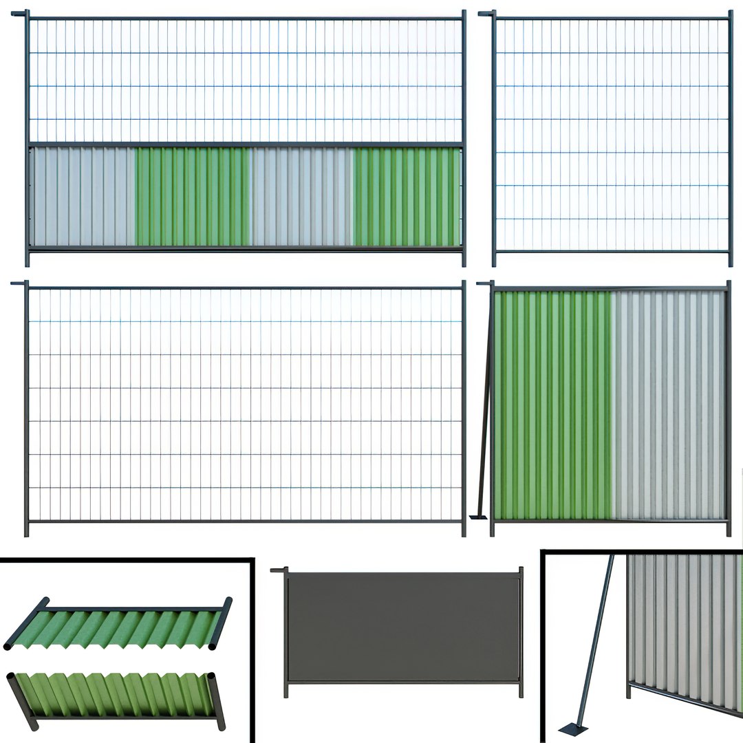 3D fence plot model - TurboSquid 1437277