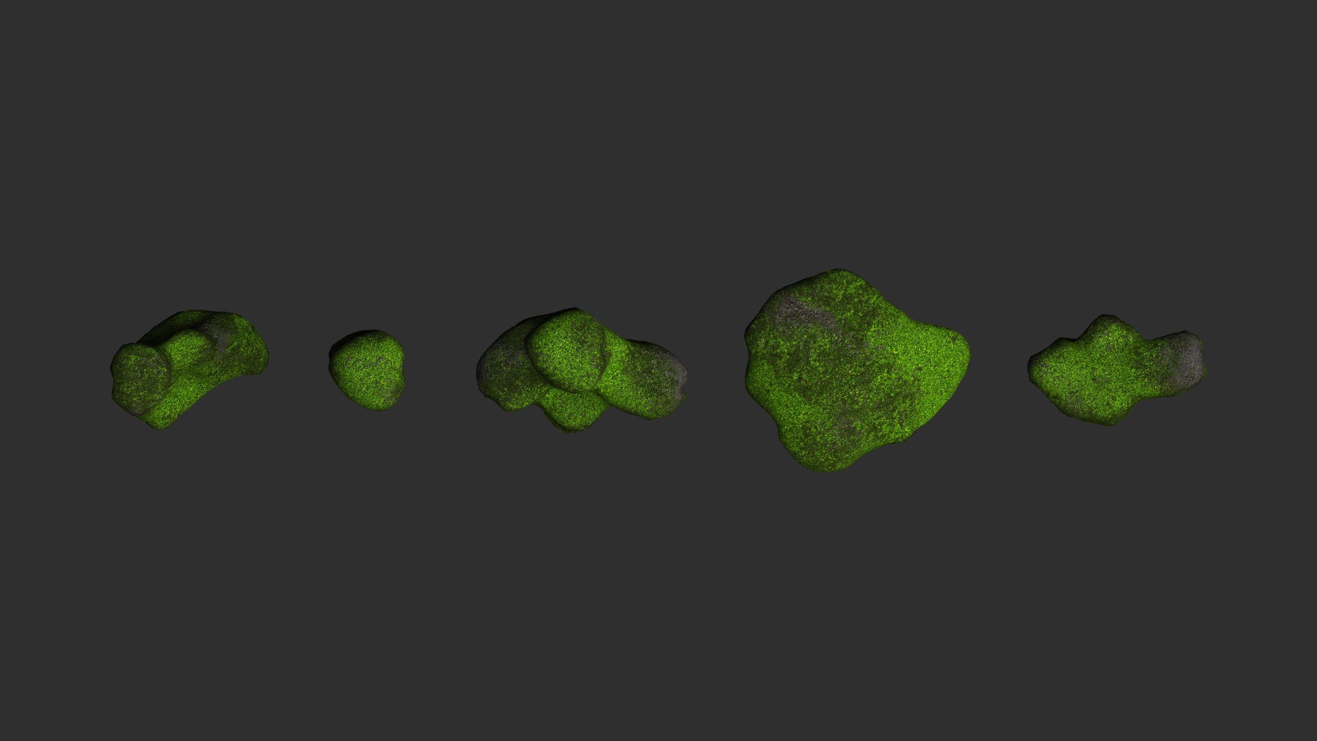 3D Model Rock Set 01 - Moss 2 - TurboSquid 2062450