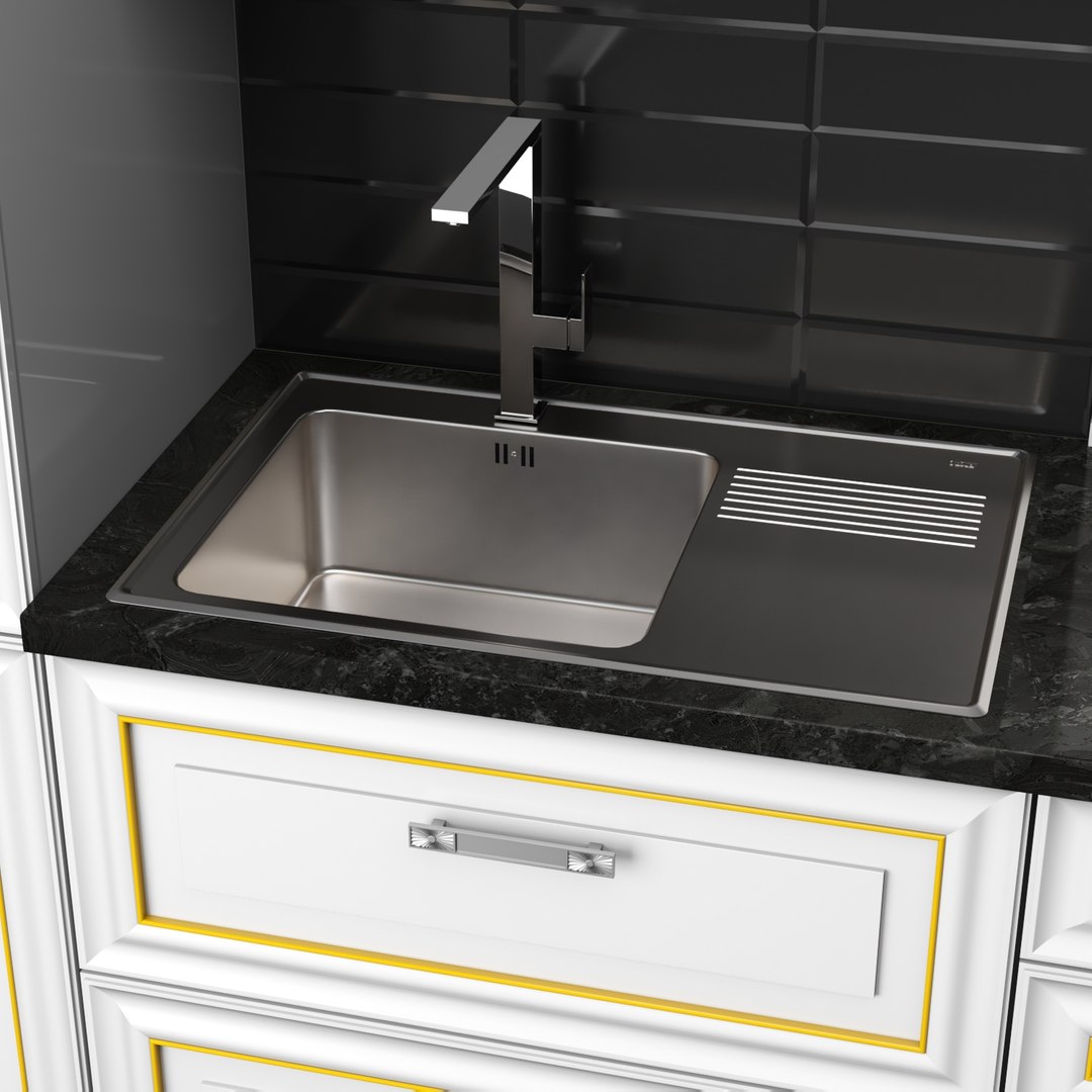 3D kitchen veneto - TurboSquid 1497635