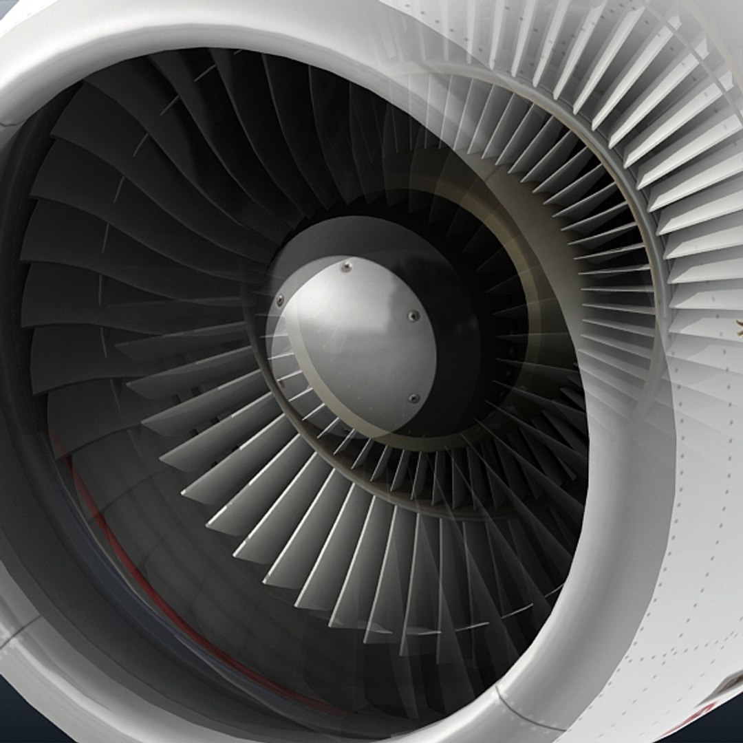 jt9d jet engine 3d model