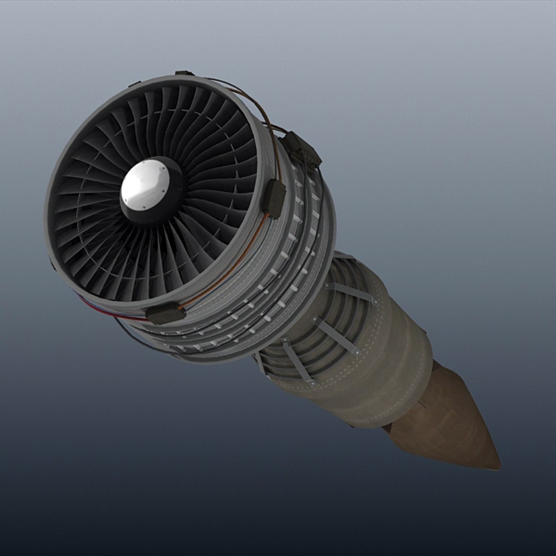 Jt9d Jet Engine 3d Model