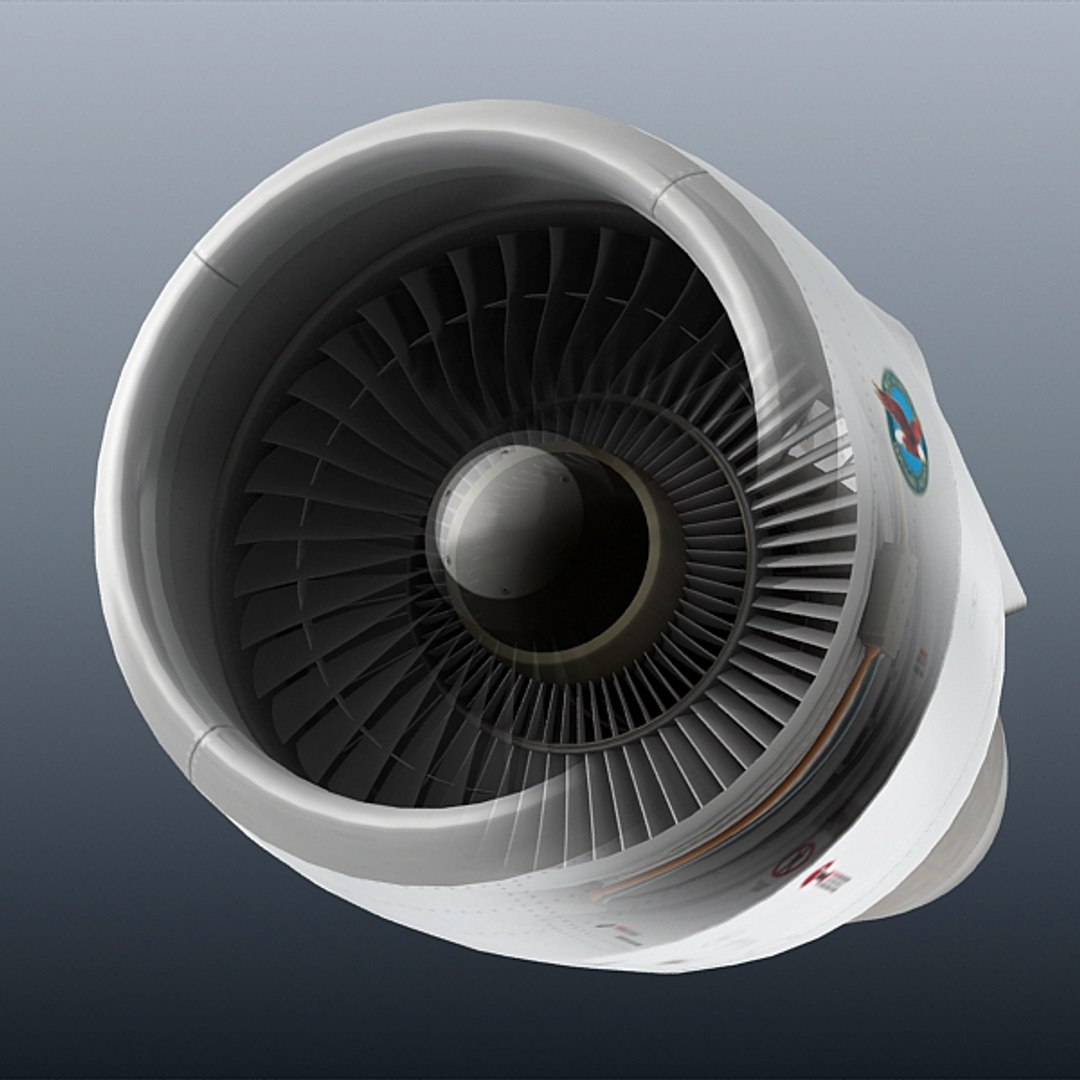 Jt9d Jet Engine 3d Model