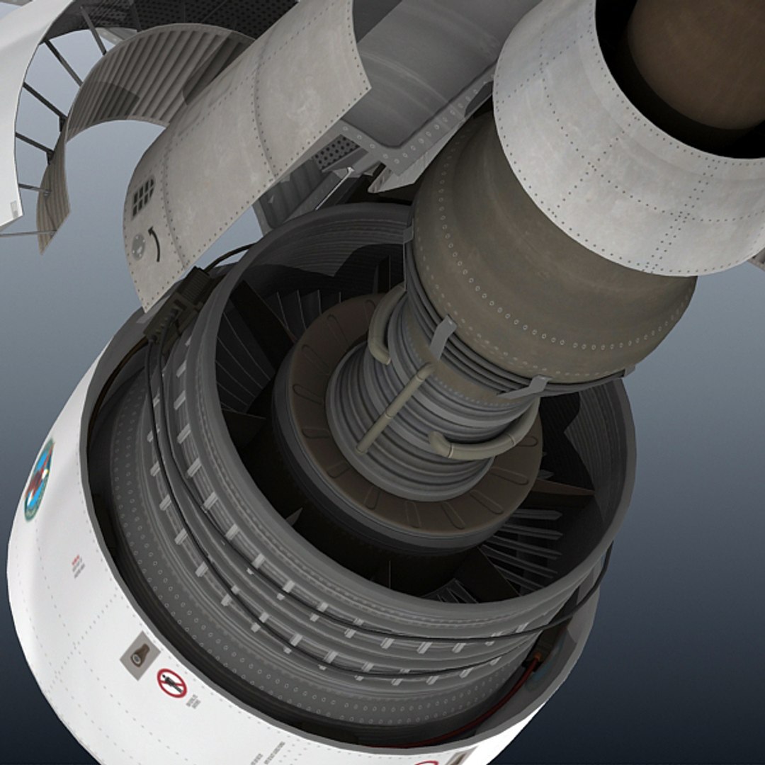 Jt9d Jet Engine 3d Model