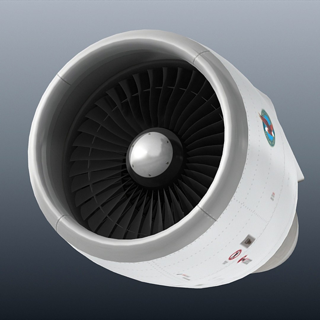 Jt9d Jet Engine 3d Model
