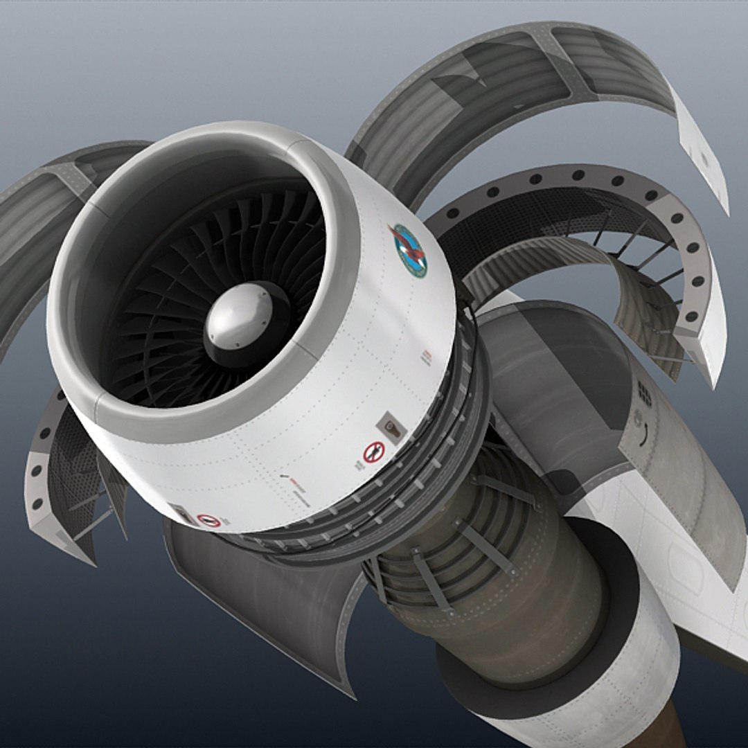 Jt9d Jet Engine 3d Model
