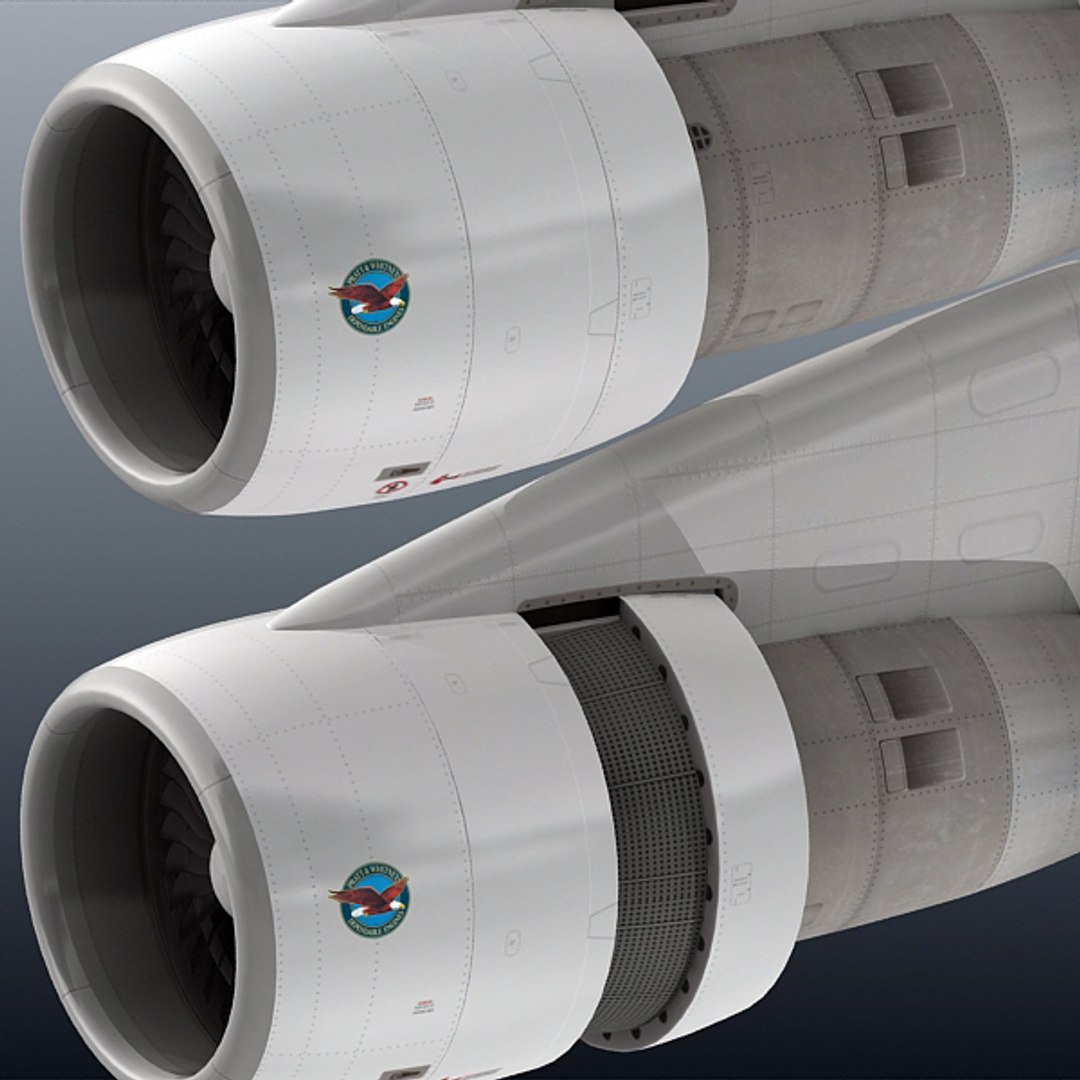 Jt9d Jet Engine 3d Model