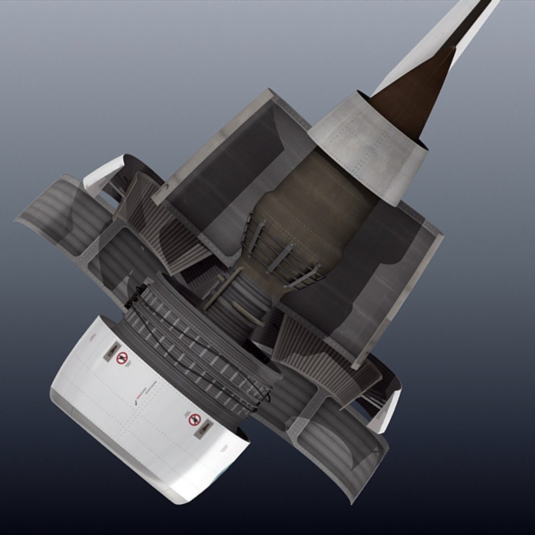 Jt9d Jet Engine 3d Model