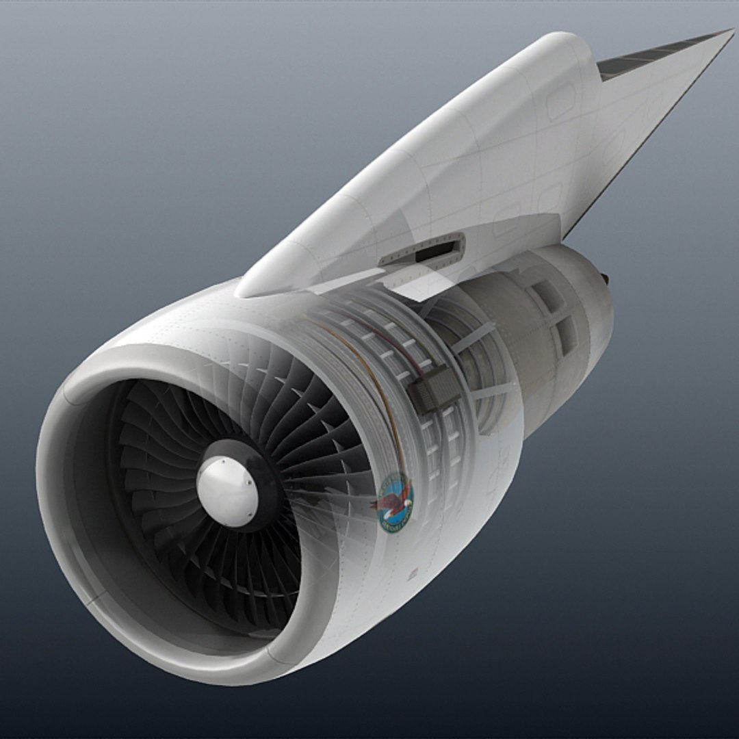 Jt9d Jet Engine 3d Model