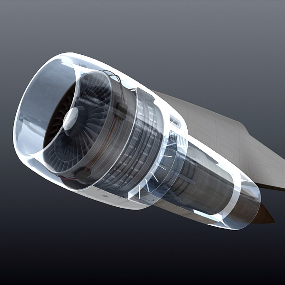 Jt9d Jet Engine 3d Model