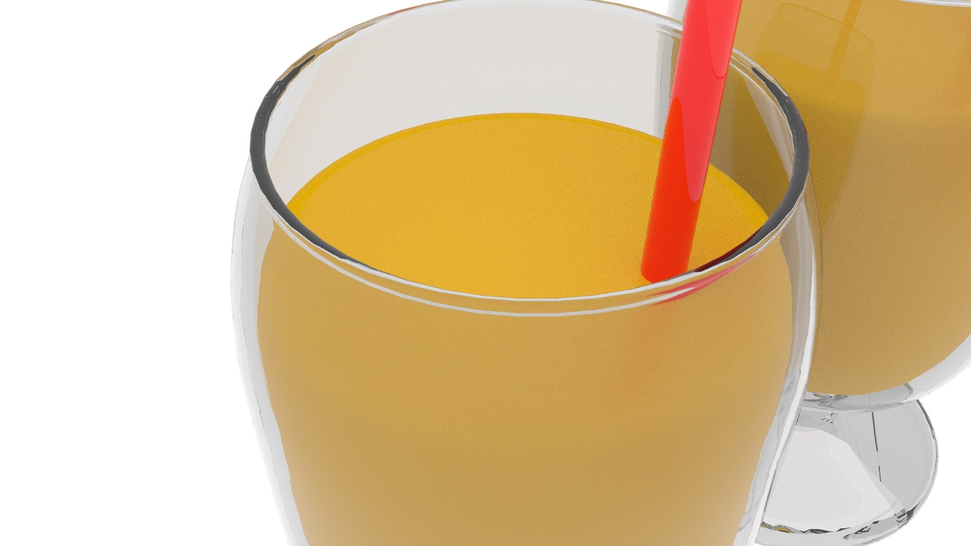 Juice glass 3D model - TurboSquid 1645354