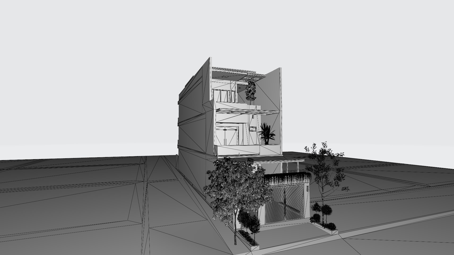 3D Three-storey house - TurboSquid 1989034