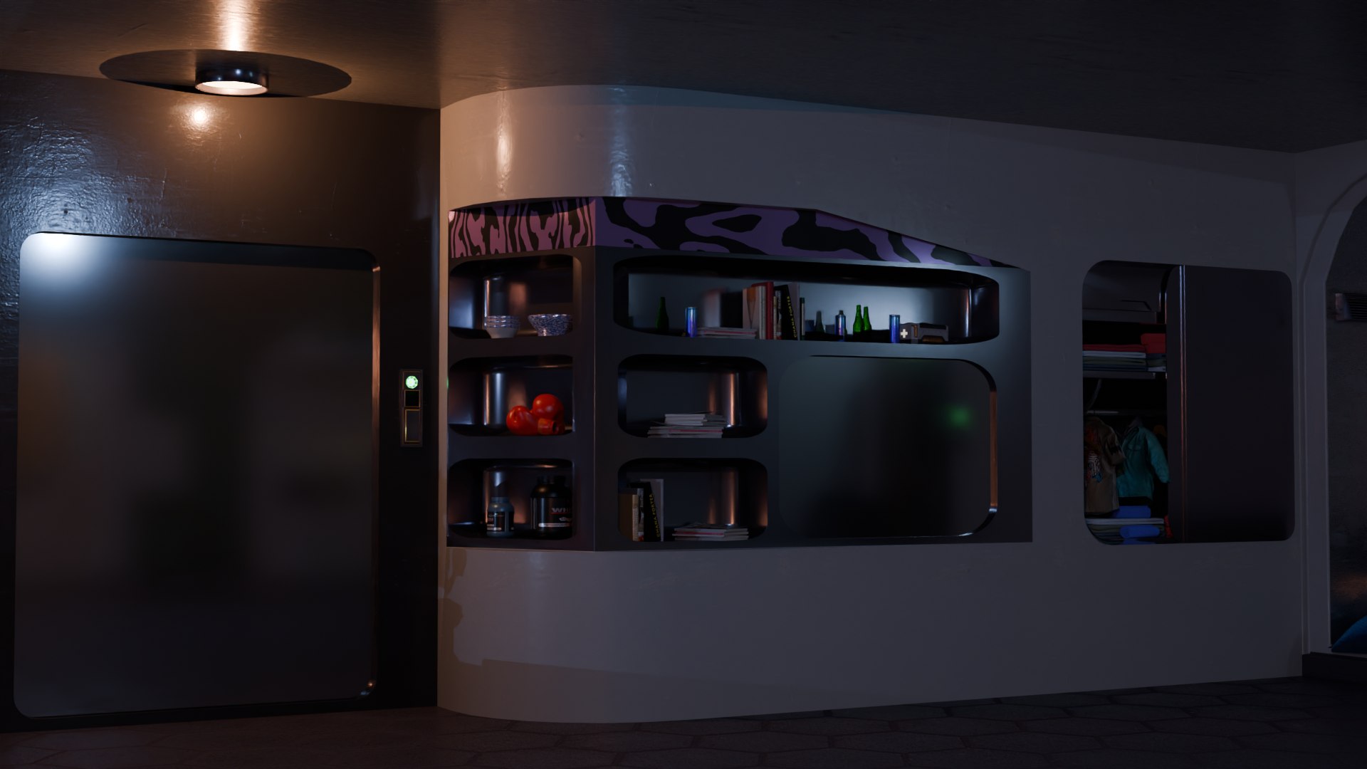 3D Cyberpunk Interior - TurboSquid 2190850