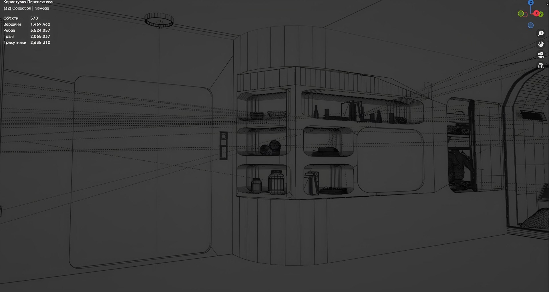 3D Cyberpunk Interior - TurboSquid 2190850