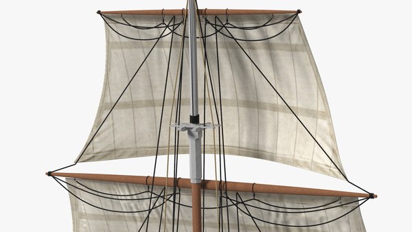 3D Foremast Raised Sails model - TurboSquid 1846126