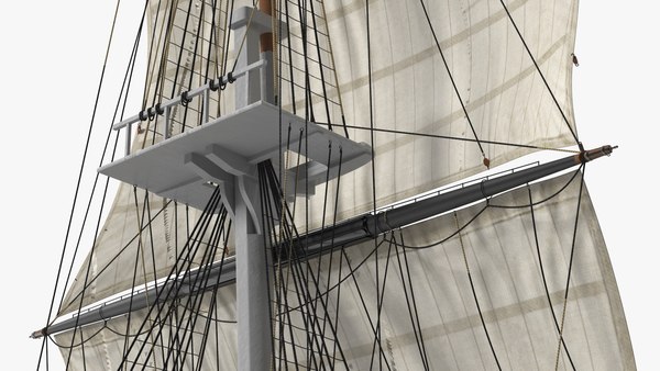 3D Foremast Raised Sails model - TurboSquid 1846126