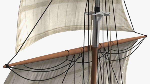 3D Foremast Raised Sails model - TurboSquid 1846126