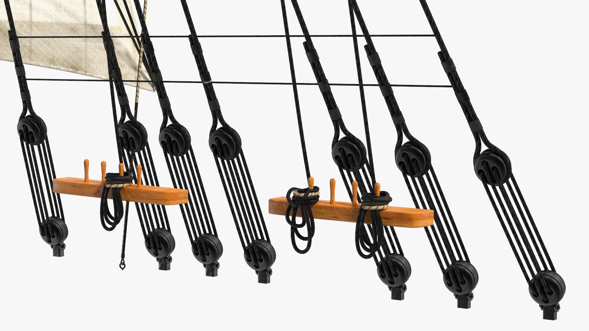 3D Foremast Raised Sails Model - TurboSquid 1846126