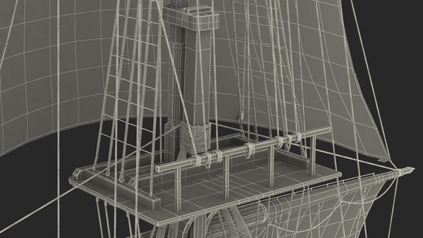 3D Foremast Raised Sails model - TurboSquid 1846126