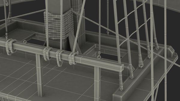 3D Foremast Raised Sails model - TurboSquid 1846126