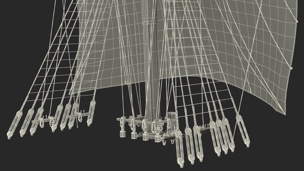 3D Foremast Raised Sails model - TurboSquid 1846126