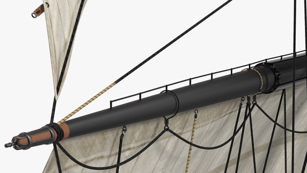 3D Foremast Raised Sails model - TurboSquid 1846126