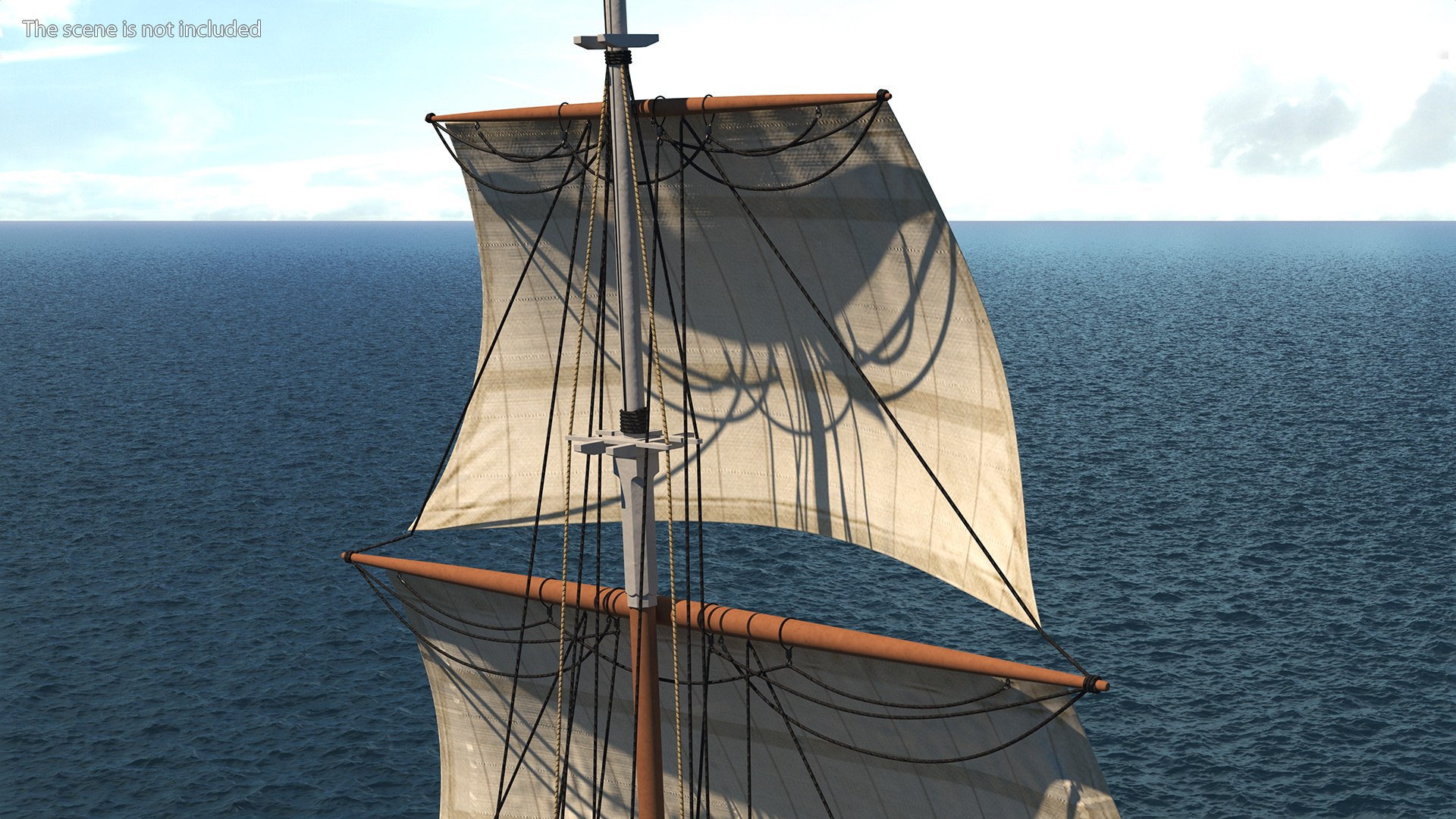 3D Foremast Raised Sails model - TurboSquid 1846126
