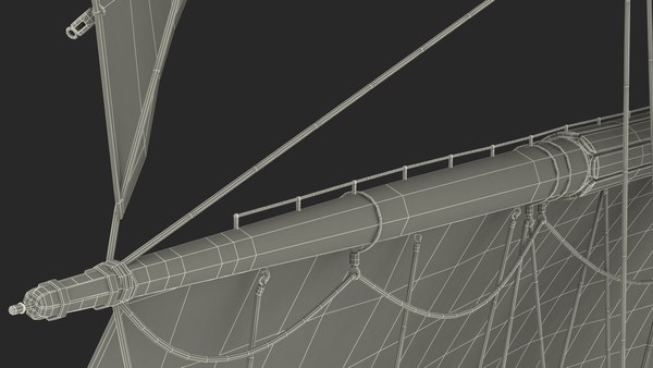 3D Foremast Raised Sails model - TurboSquid 1846126