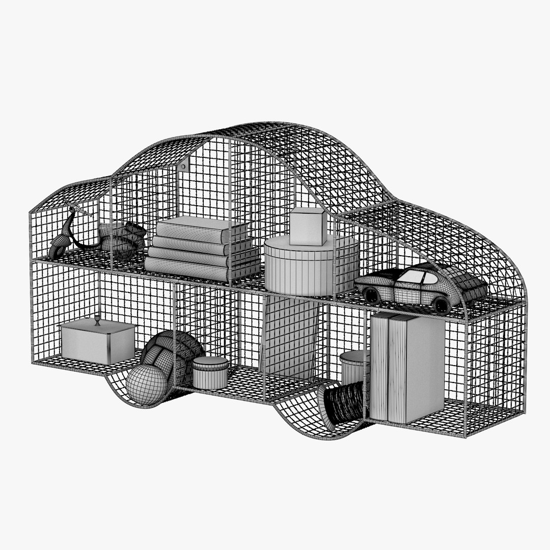 3D Shelf Car Zinc - TurboSquid 1409428