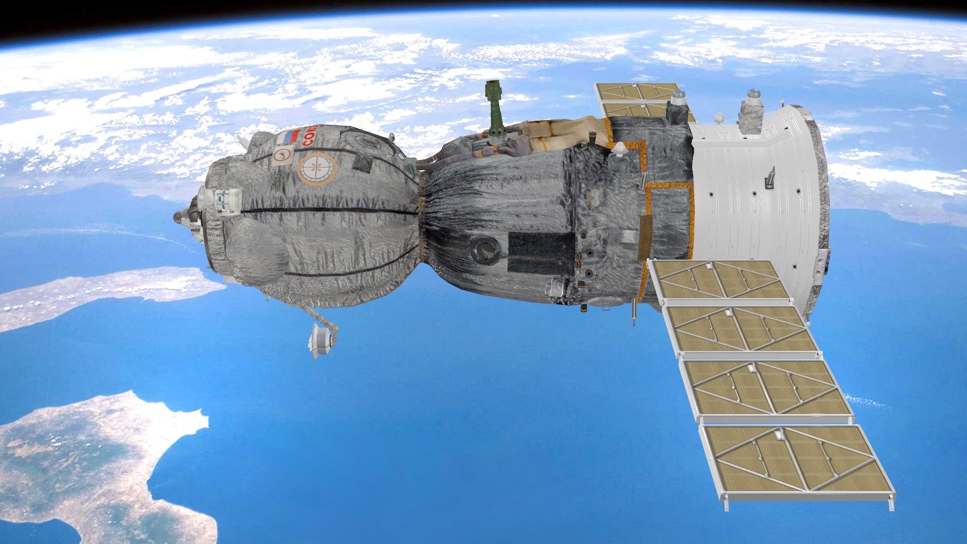 3D Model Russian Soyuz Spacecraft - TurboSquid 1698169