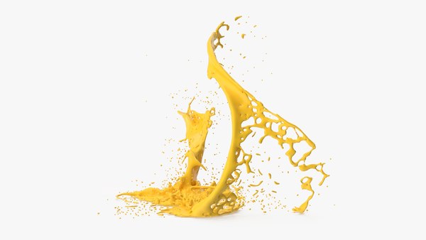modelo 3d Splash amarillo 3D 02 - TurboSquid 1826819