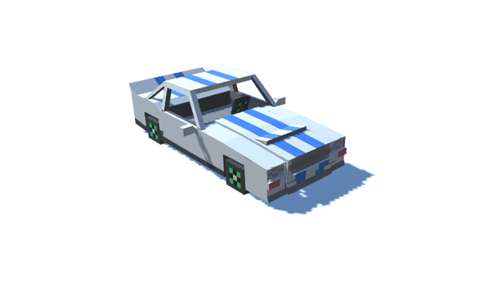 Minecraft Sport Car 3d Model