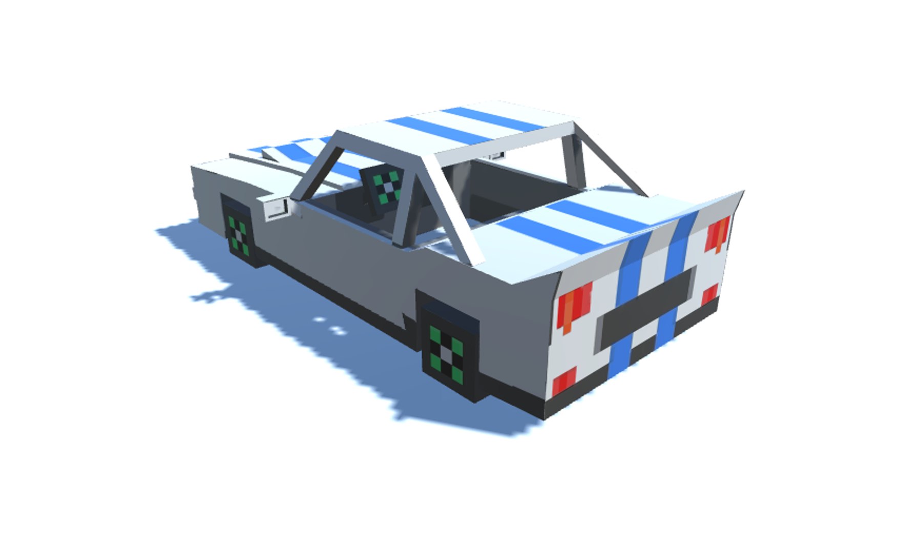 Minecraft Sport Car 3d Model