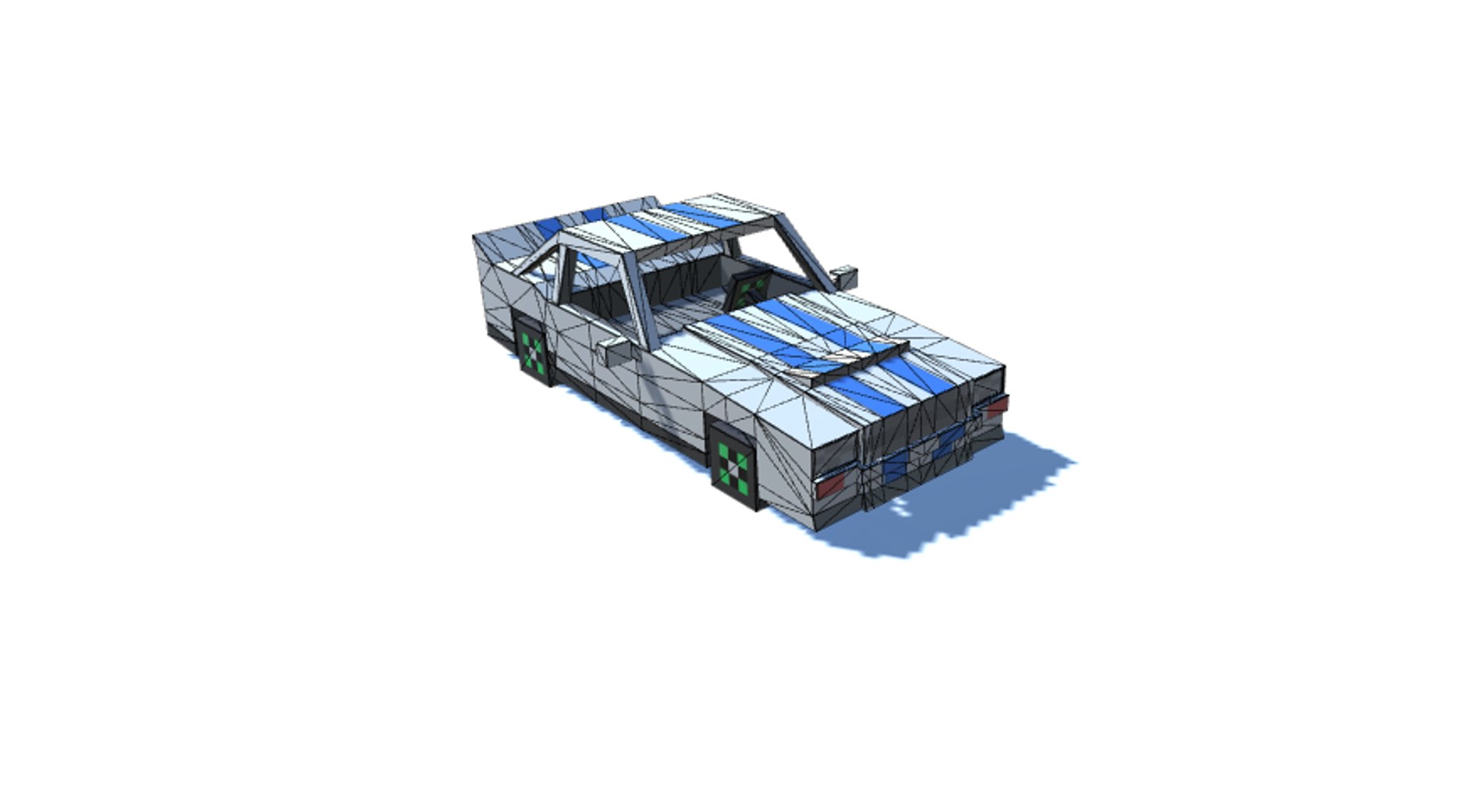 Minecraft Sport Car 3d Model
