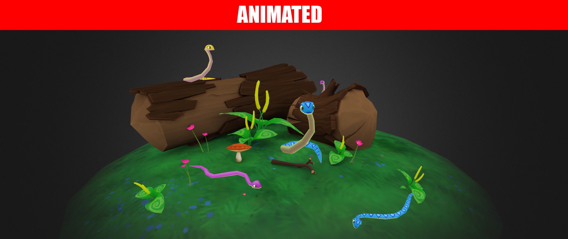 3D Model Snakes Pack Animations - TurboSquid 1634437