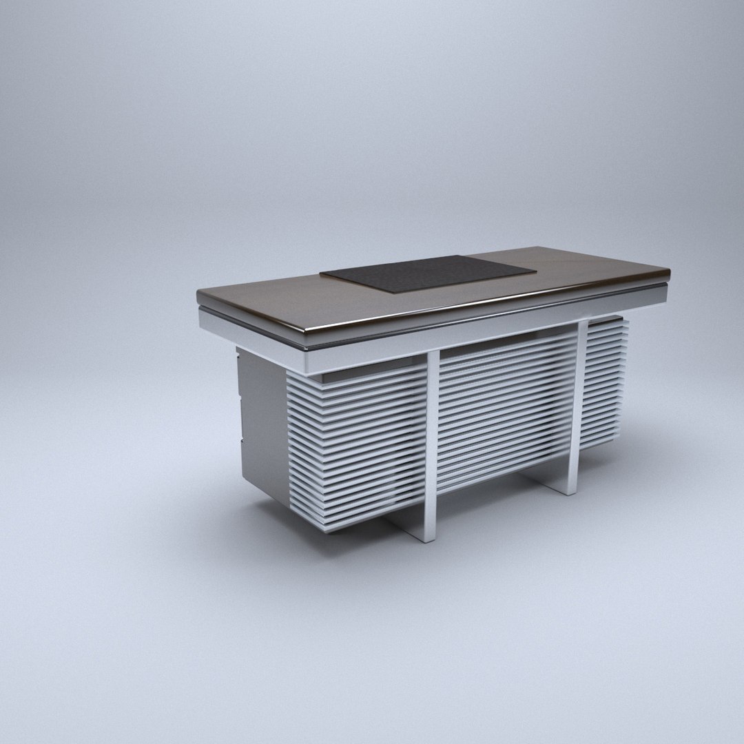 Executive Office Desk 3D Model - TurboSquid 1544313