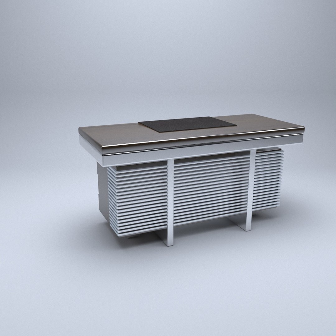 Executive Office Desk 3D Model - TurboSquid 1544313
