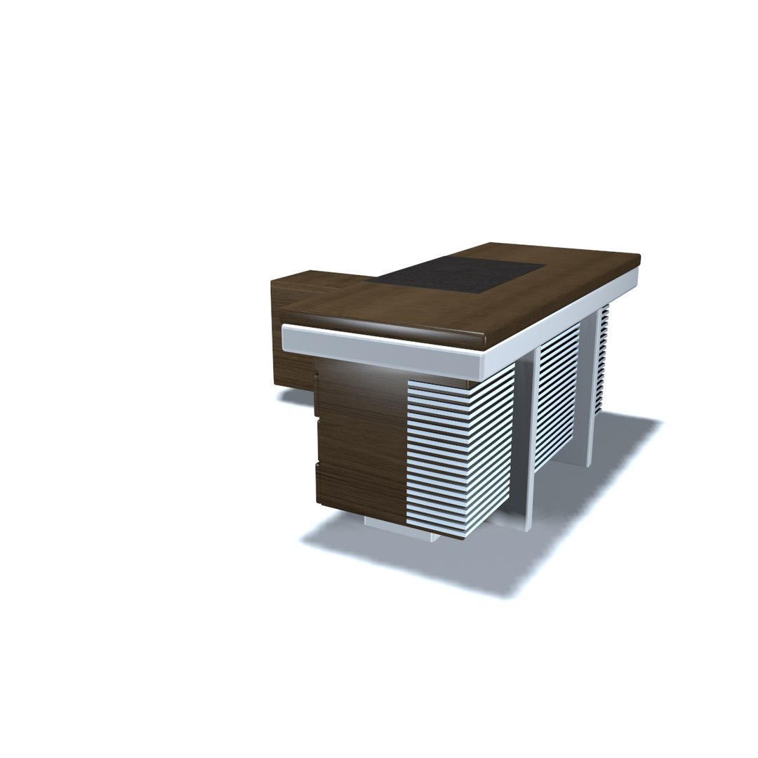 Executive Office Desk 3D Model - TurboSquid 1544313