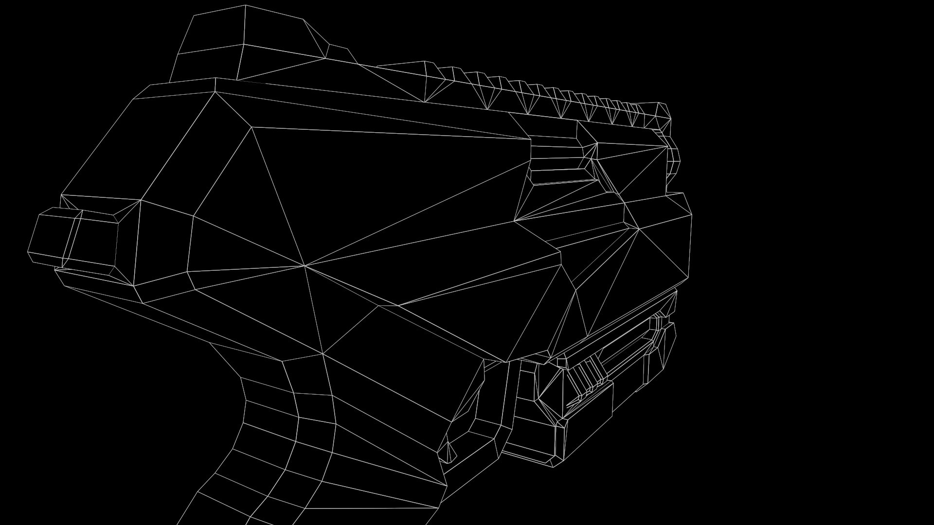 Low Poly Cyberpunk Sci-Fi Pistol Low-poly 3D Model 3D Model ...