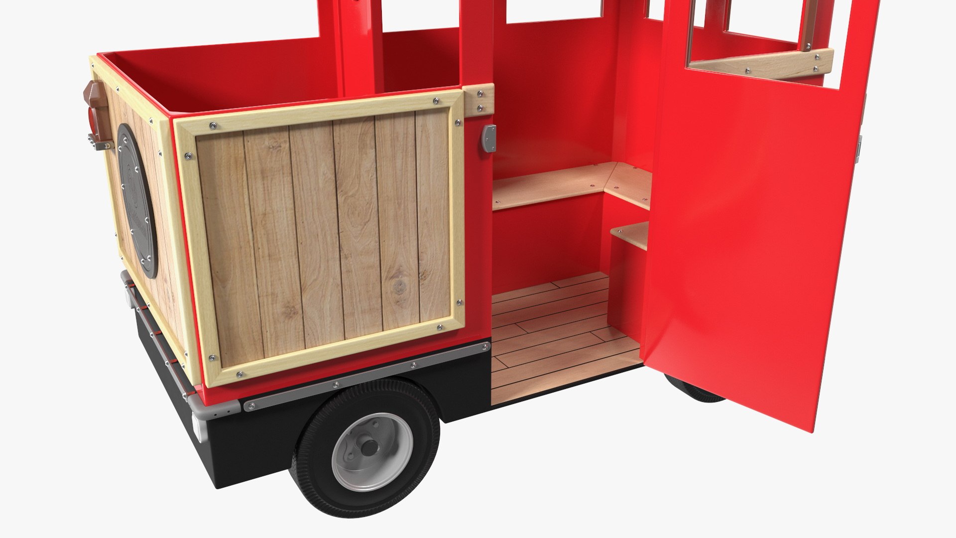 Red Railway Carriage Mini Express 3D model - TurboSquid 2056151