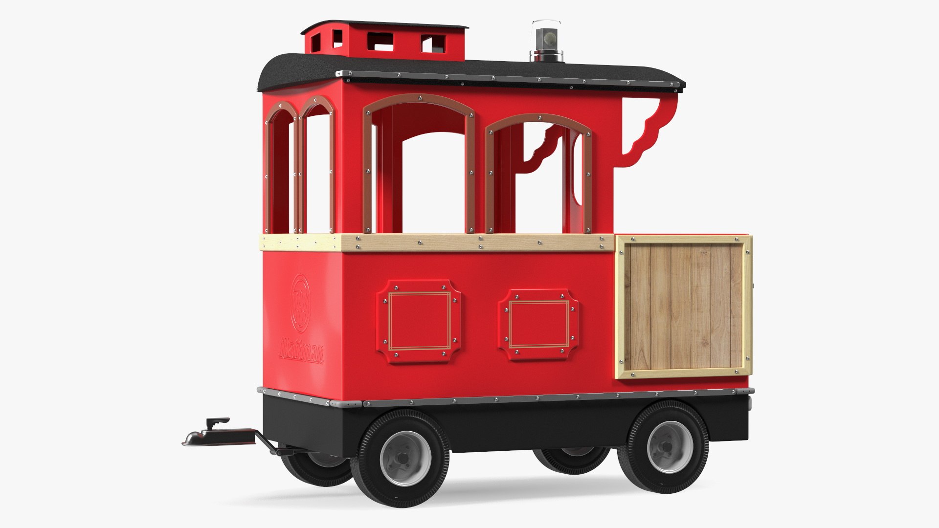Red Railway Carriage Mini Express 3D model - TurboSquid 2056151